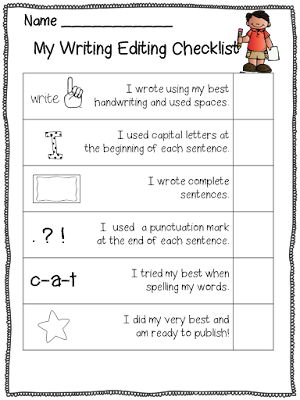 First Grade Wow: Revising and Editing! Another Redo!