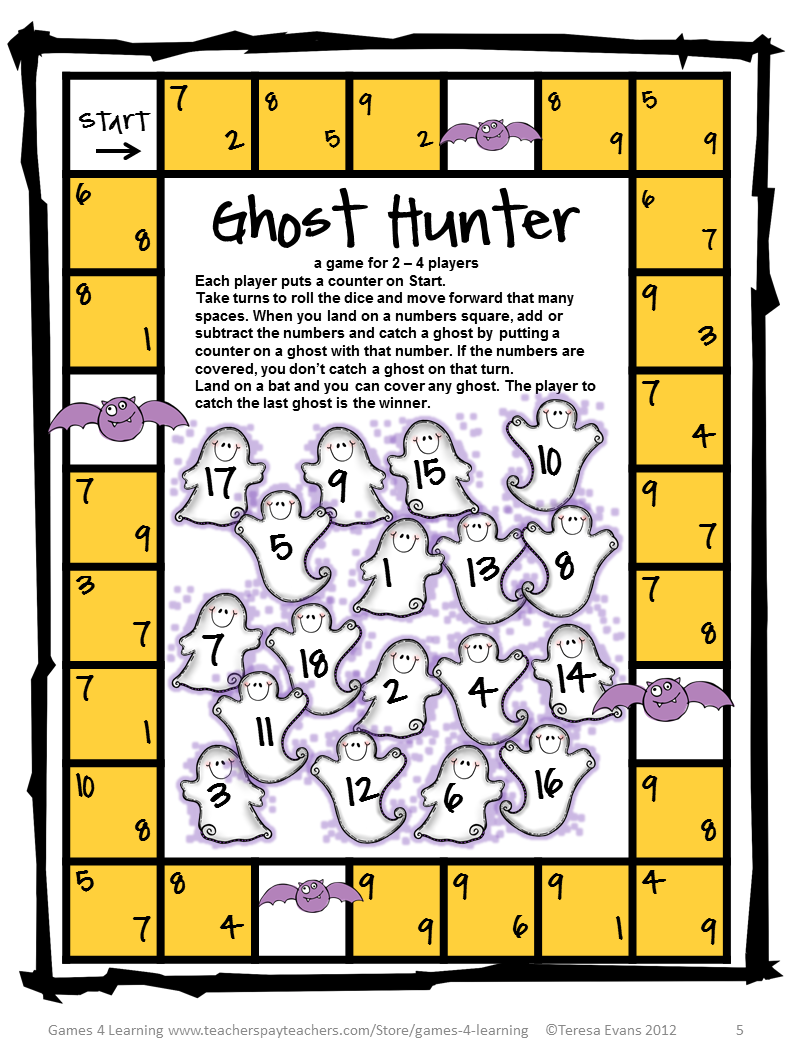 Fun Games 4 Learning: Halloween Math Fun!