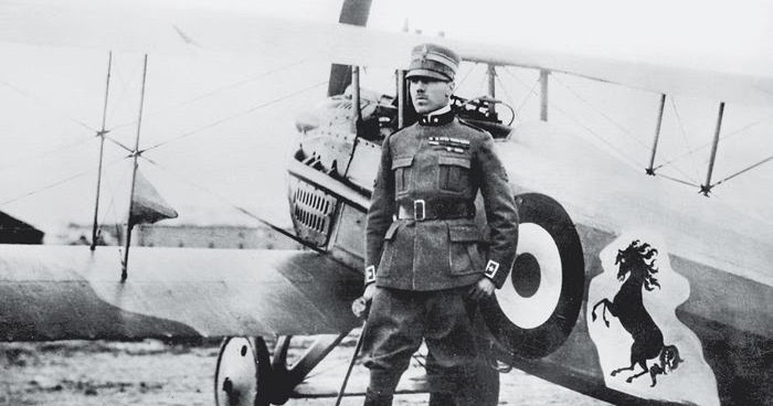 Airplanes in the skies + FAF history: Count Francesco Baracca