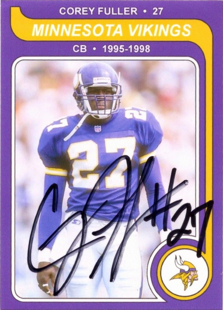 Minnesota Sports Autograph Project: COREY FULLER