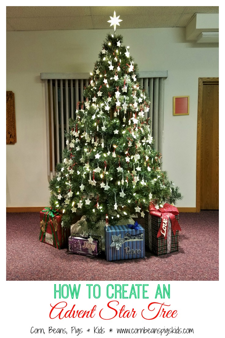 Corn, Beans, Pigs and Kids: How to create an Advent Star Tree