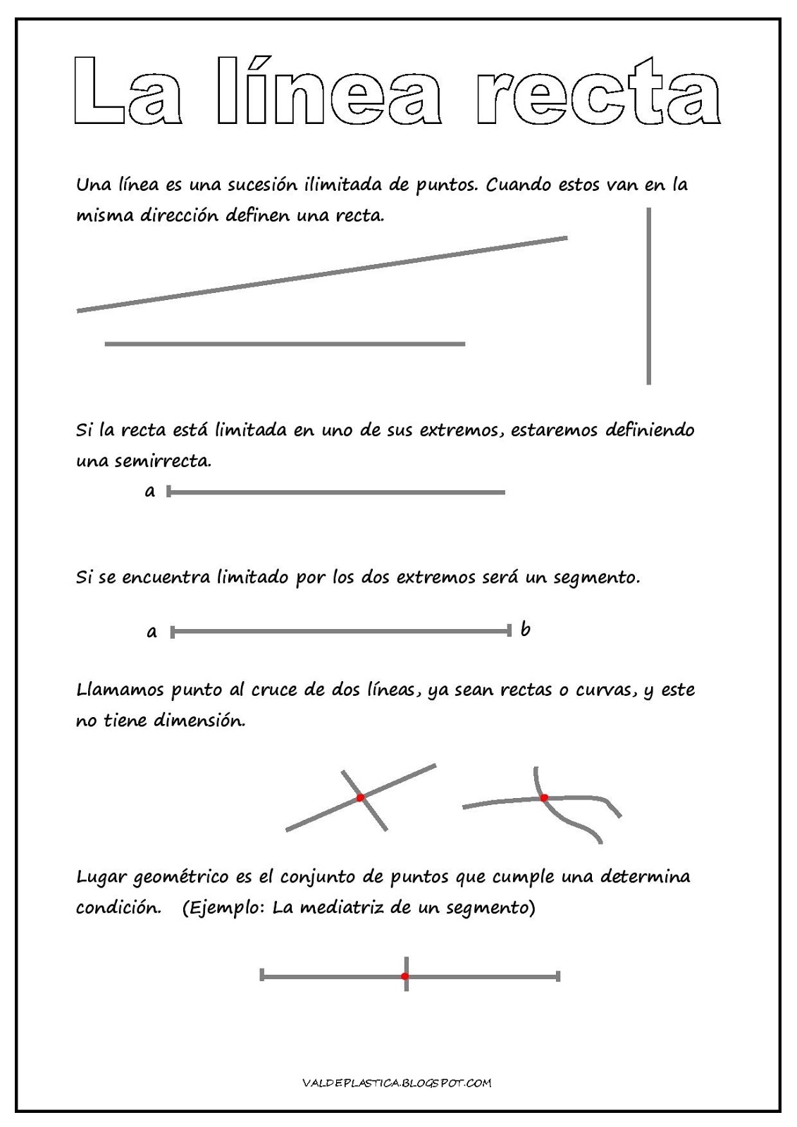 VALDEPLÁSTICA: LA LÍNEA RECTA