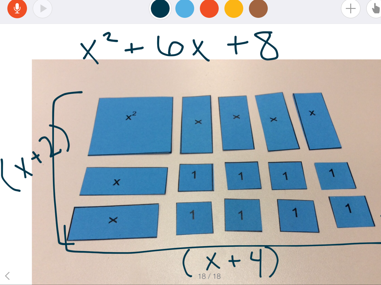 Factoring Trinomials with Algebra Tiles