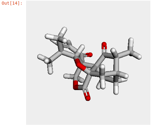 RDKit: 3D structure of a natural product