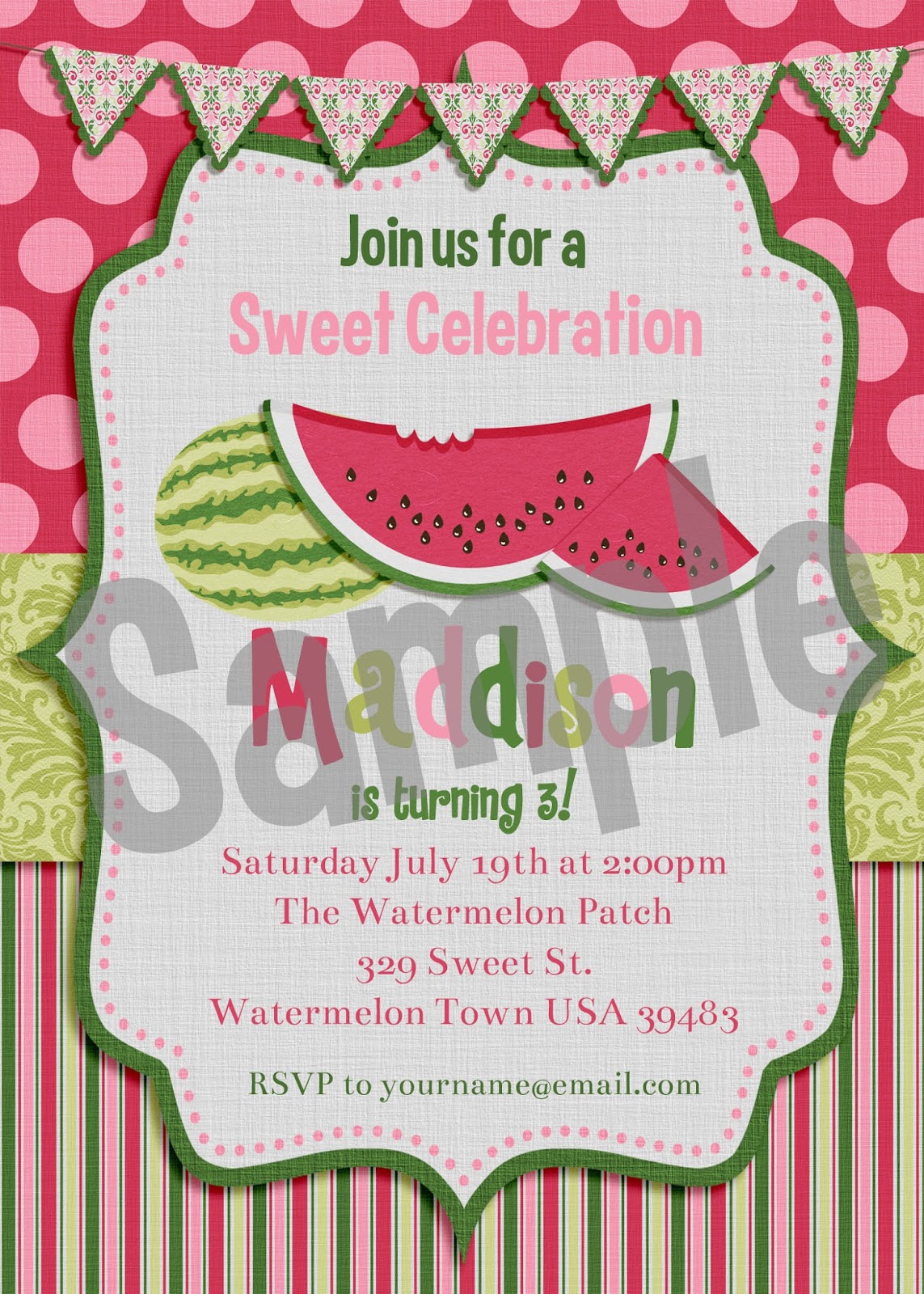 A-Manda Creation: Watermelon Party Invitations