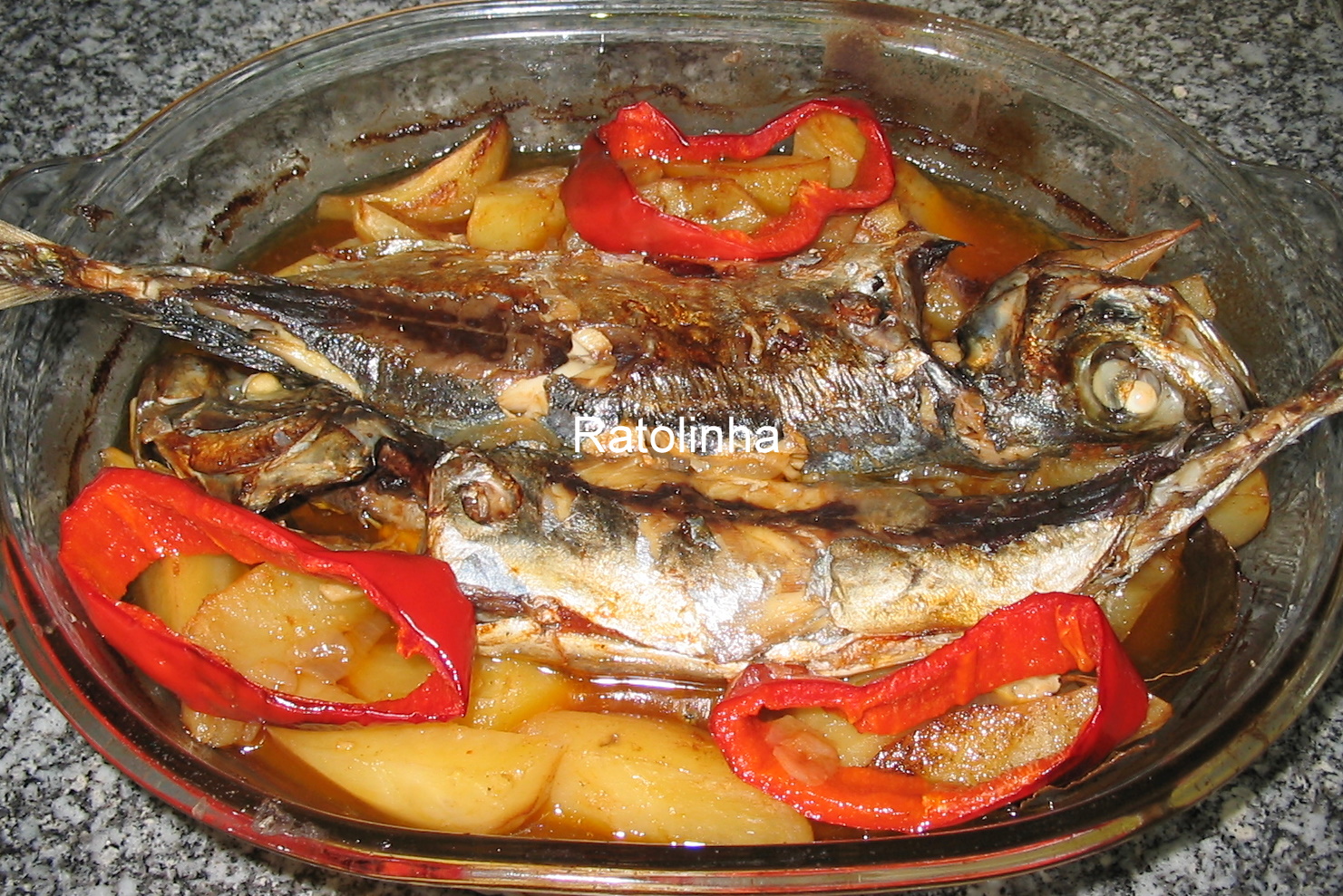 Carapau Assado com Pimento | Receita rápida e simples de fazer