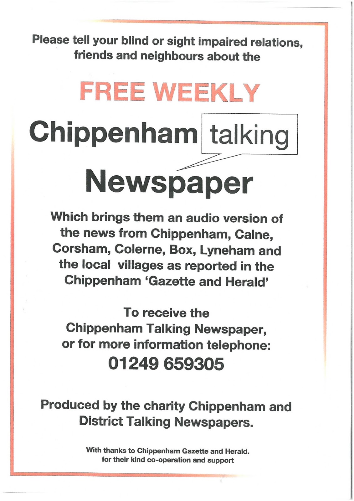 Visit Corsham | What's on in Corsham - events and things to do: Talking ...