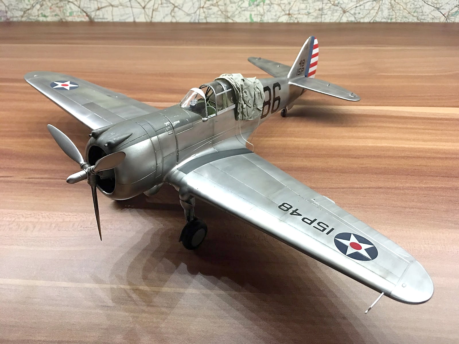 SH32003 P-36 Pearl Harbor Defender in 1/32 scale - built model by Tomas ...