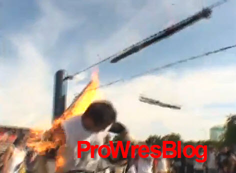 ProWresBlog: BJW - Flaming Boards, Barb Wire - Shadow WX vs Abdullah ...