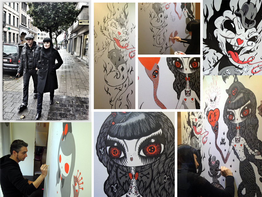 ciou' s necro kawaï art diary : Belgium part2, KORTRIJK, Duo show at ...