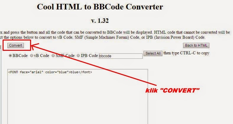 Cara Convert Code HTML ke BBcode | TutorialGue