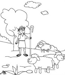 La historia del rey David para colorear...