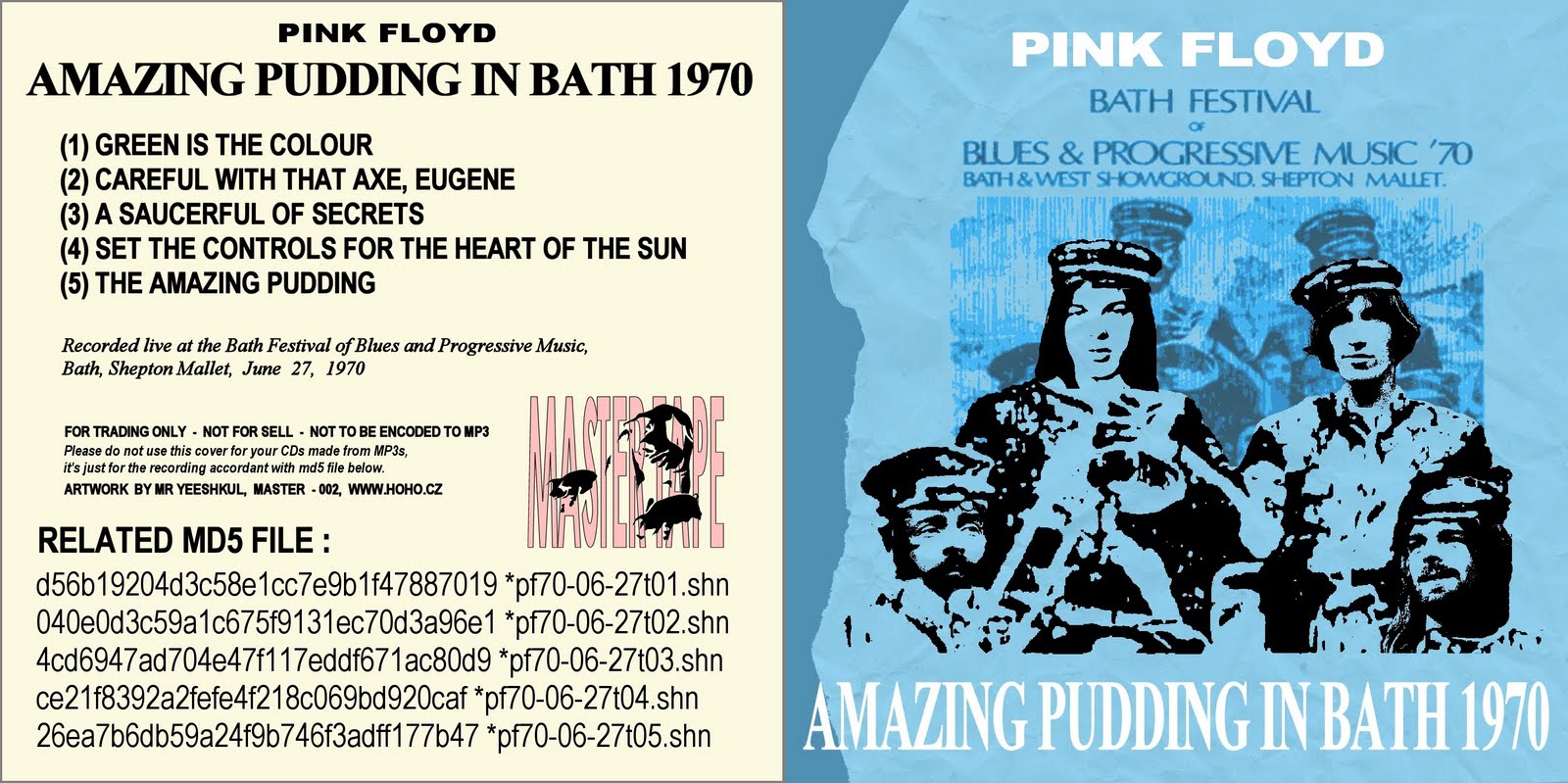 Just Add Cones: PF - 1970-06-27 - Amazing Pudding In Bath