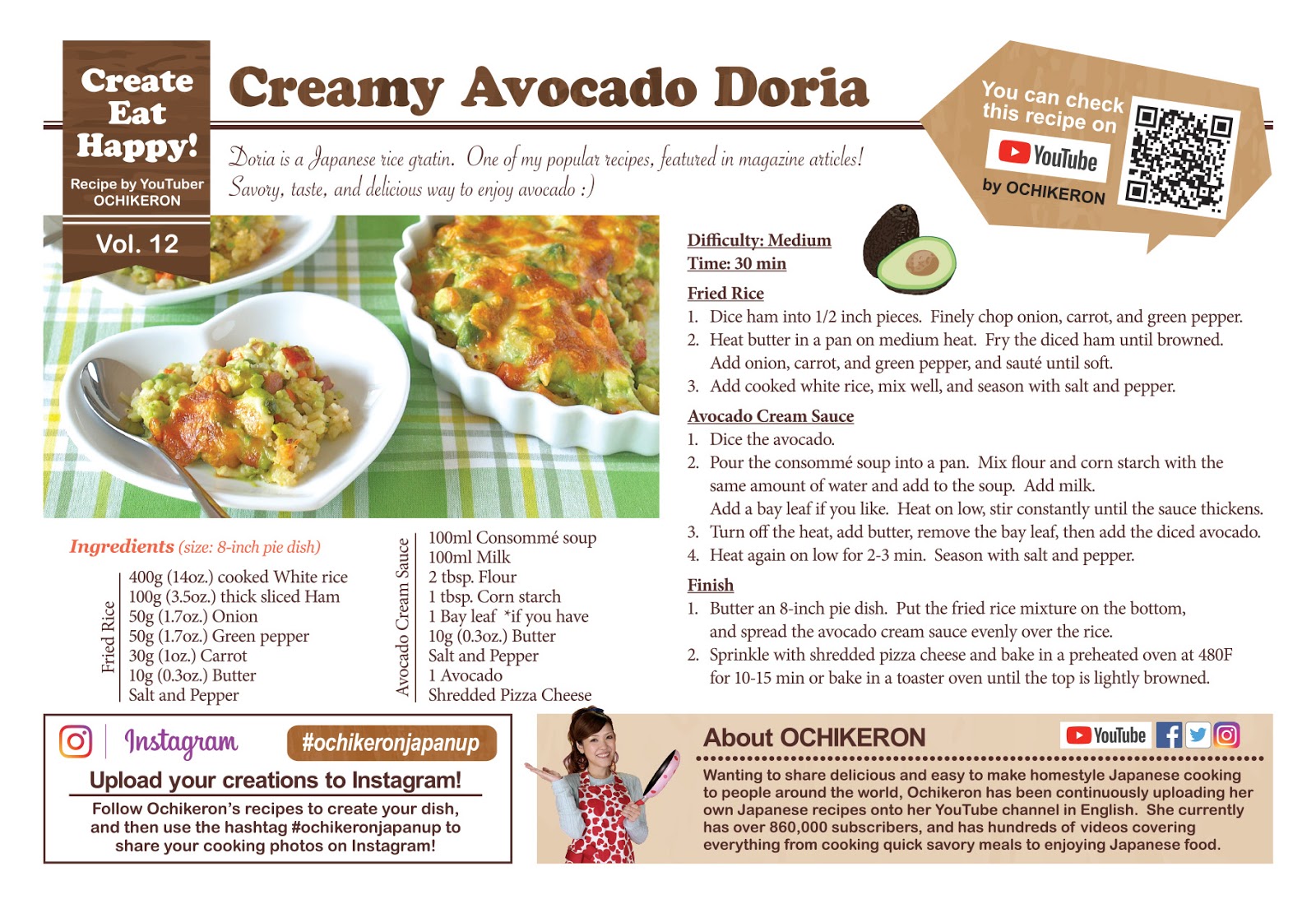 Creamy Avocado Doria (Japanese Rice Gratin) - Video Recipe | Create Eat ...