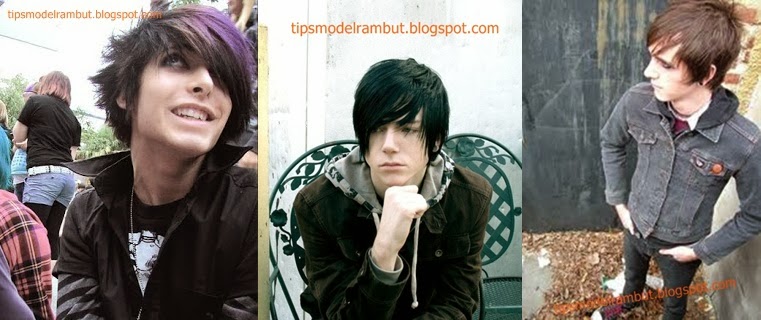Contoh model Rambut Pria 'Emo' | Tips Model Rambut