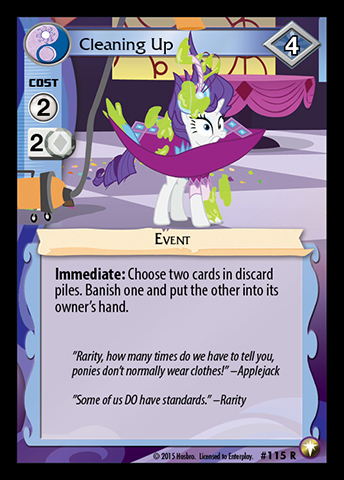 My Little Pony Cleaning Up Equestrian Odysseys CCG Card | MLP Merch