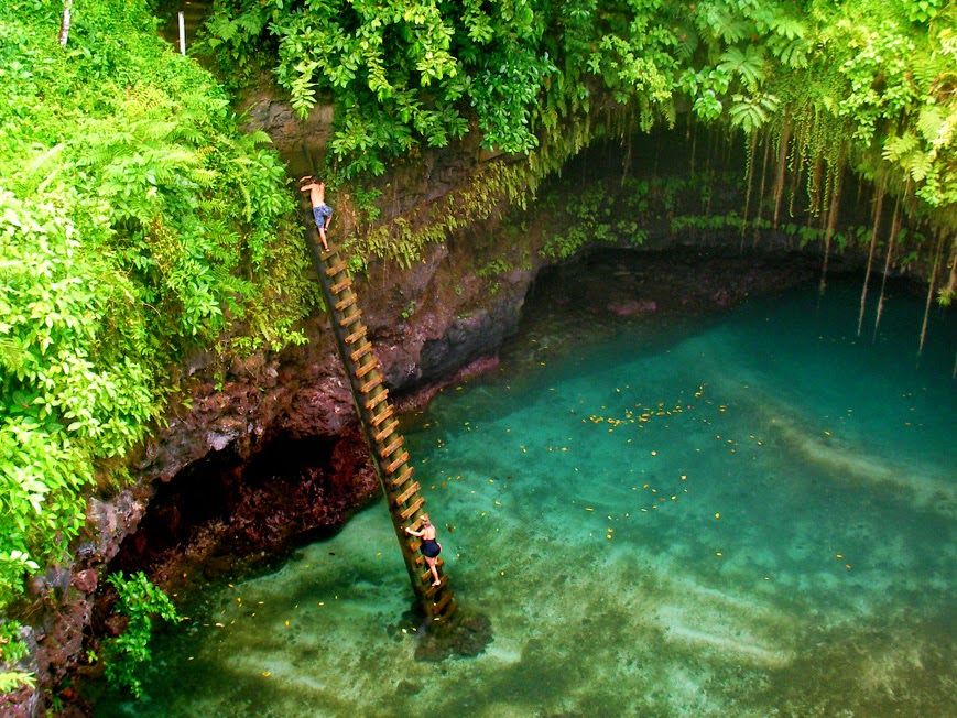 Niesamowite Widoki: To Sua Ocean Trench, Wyspy Samoa 2018