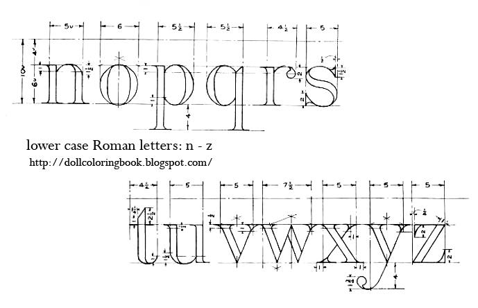 DIY Christmas Tree Letter Art | The Doll Coloring Book