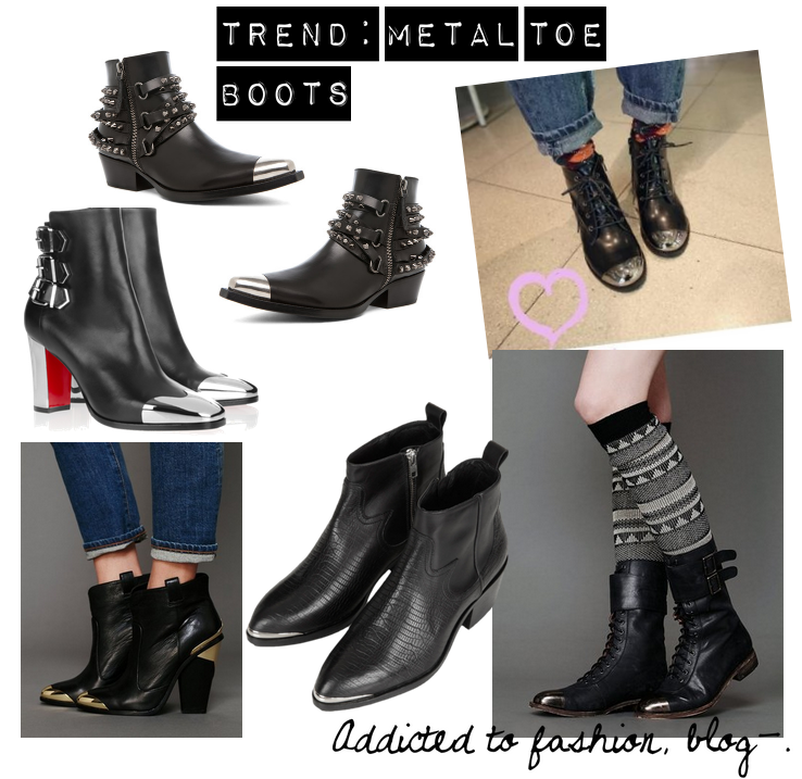 Addicted to fashion: TREND: METAL TOE BOOTS / BOTAS CON PUNTA METÁLICA