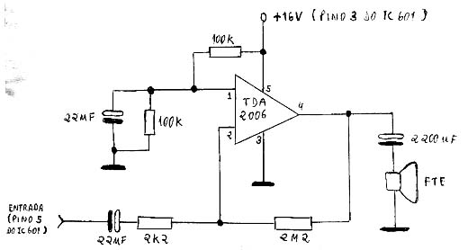 Amplificador TDA2006 :: Eletro Multtoc