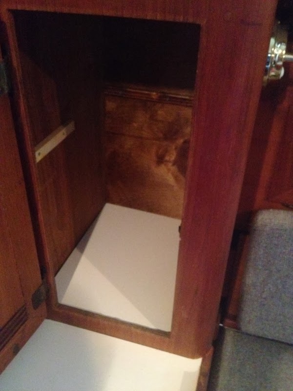 Small Boat Projects - Making Life Aboard Easier: Locker Storage Upgrade