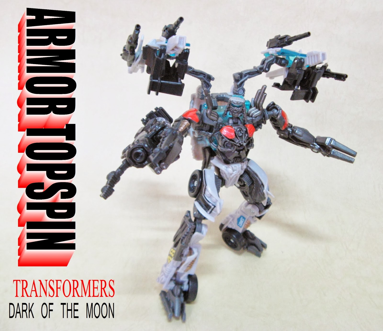 TRANSFORMERS : Dark of the Moon Deluxe class Autobot Armor Topspin變形金剛黑 ...