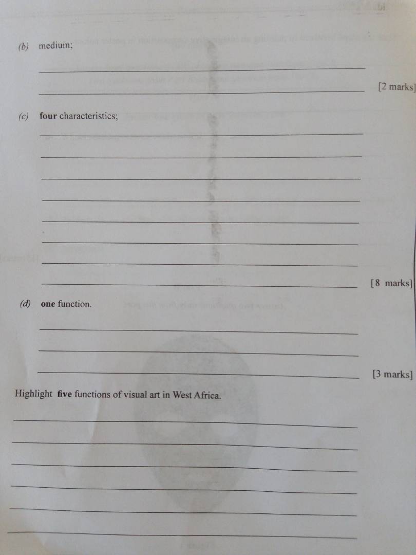 Waec (Wassce) 2018 Visual Art Questions | EXAM RUNZ NIGERIA