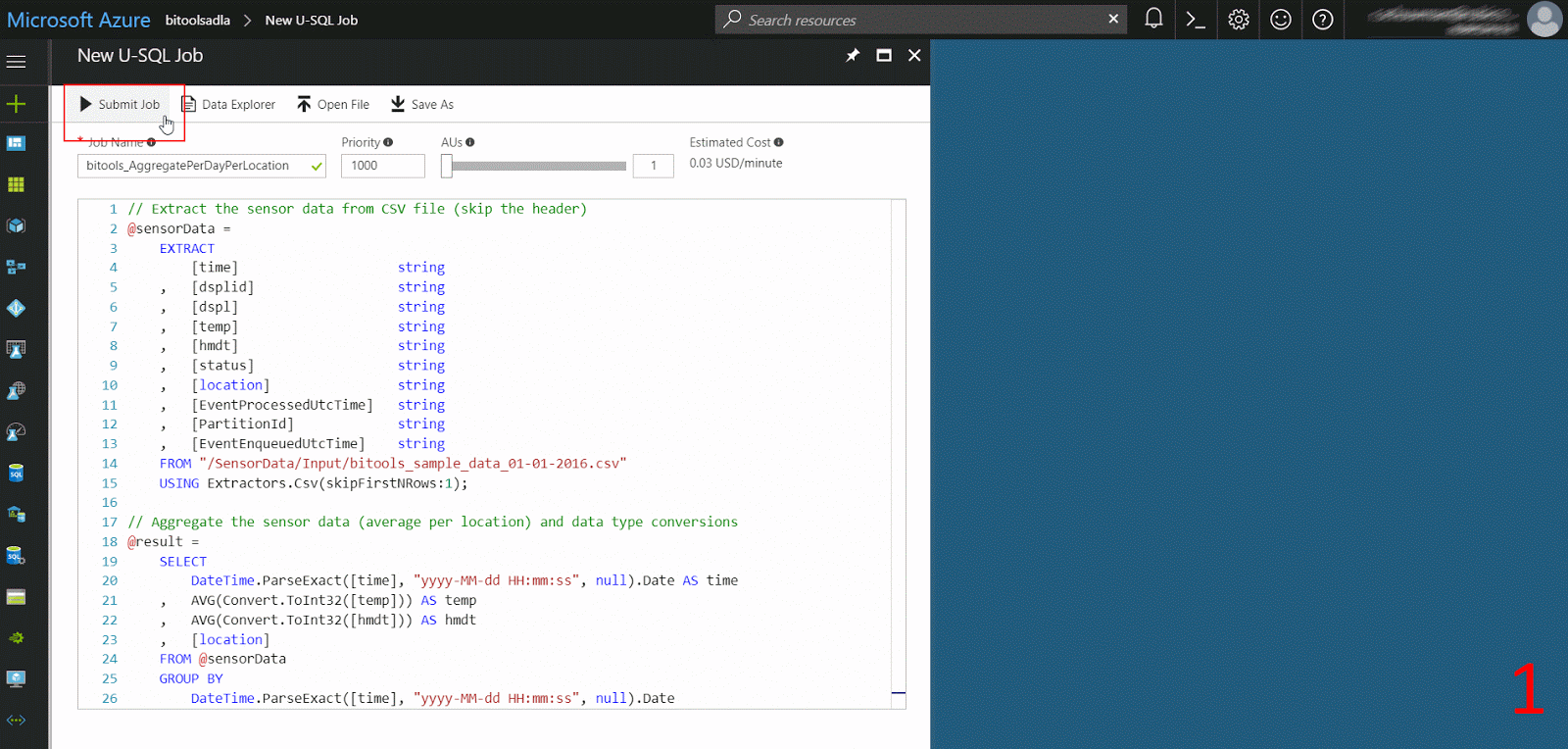 Microsoft BI Tools: Azure - Use Azure Data Lake for Big Data