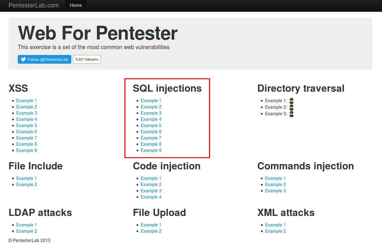 Solutions For Web For Pentester 1 Sql Injection Sqli By Pentesterlab