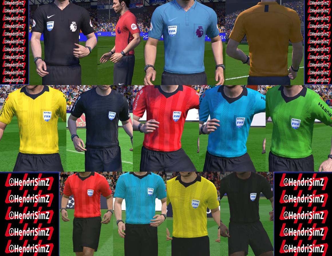 pes-modif: PES 2017 New Referee Kits 18-19 by Hendri SimZ