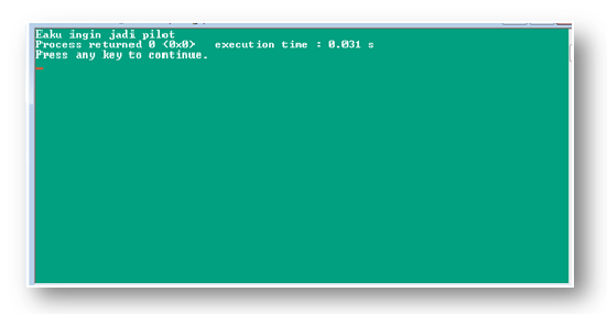 Hai, Apa Kabar?: Contoh Kode Program C untuk Tampilan (Output)