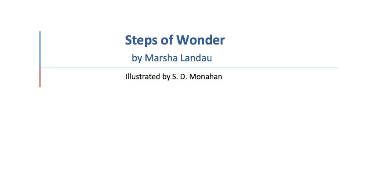 mathmarsha blog: Steps of Wonder--a free, illustrated math story for ...