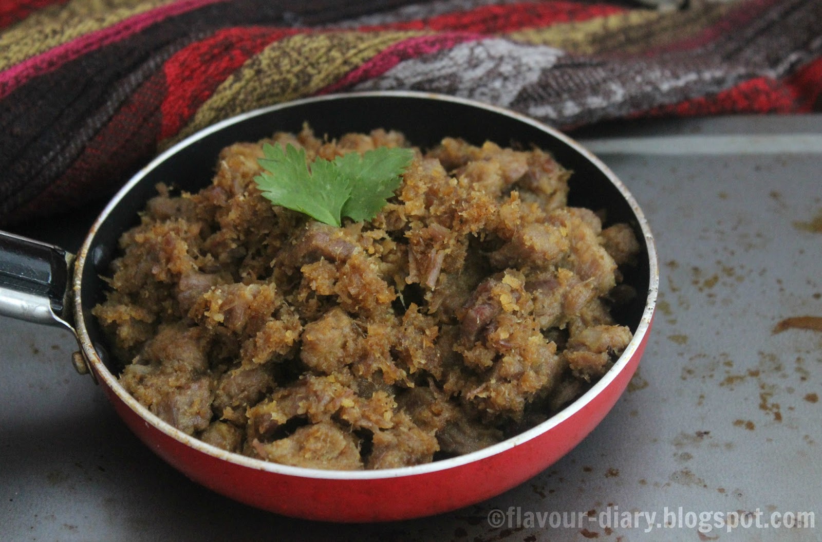 Flavour Diary: Lamb Coconut Fry recipe | Easy Non Veg recipe| Flavour Diary