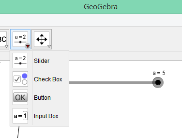 Menggunakan slider tool