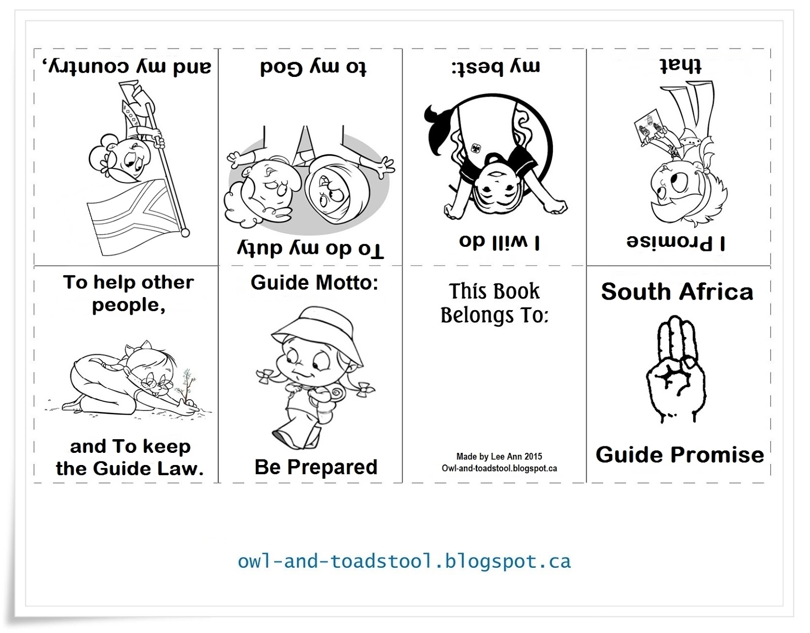 Owl & Toadstool: South Africa Promise & Law mini books