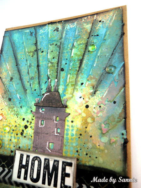 Home card with video tutorial ~ Made by Sannie