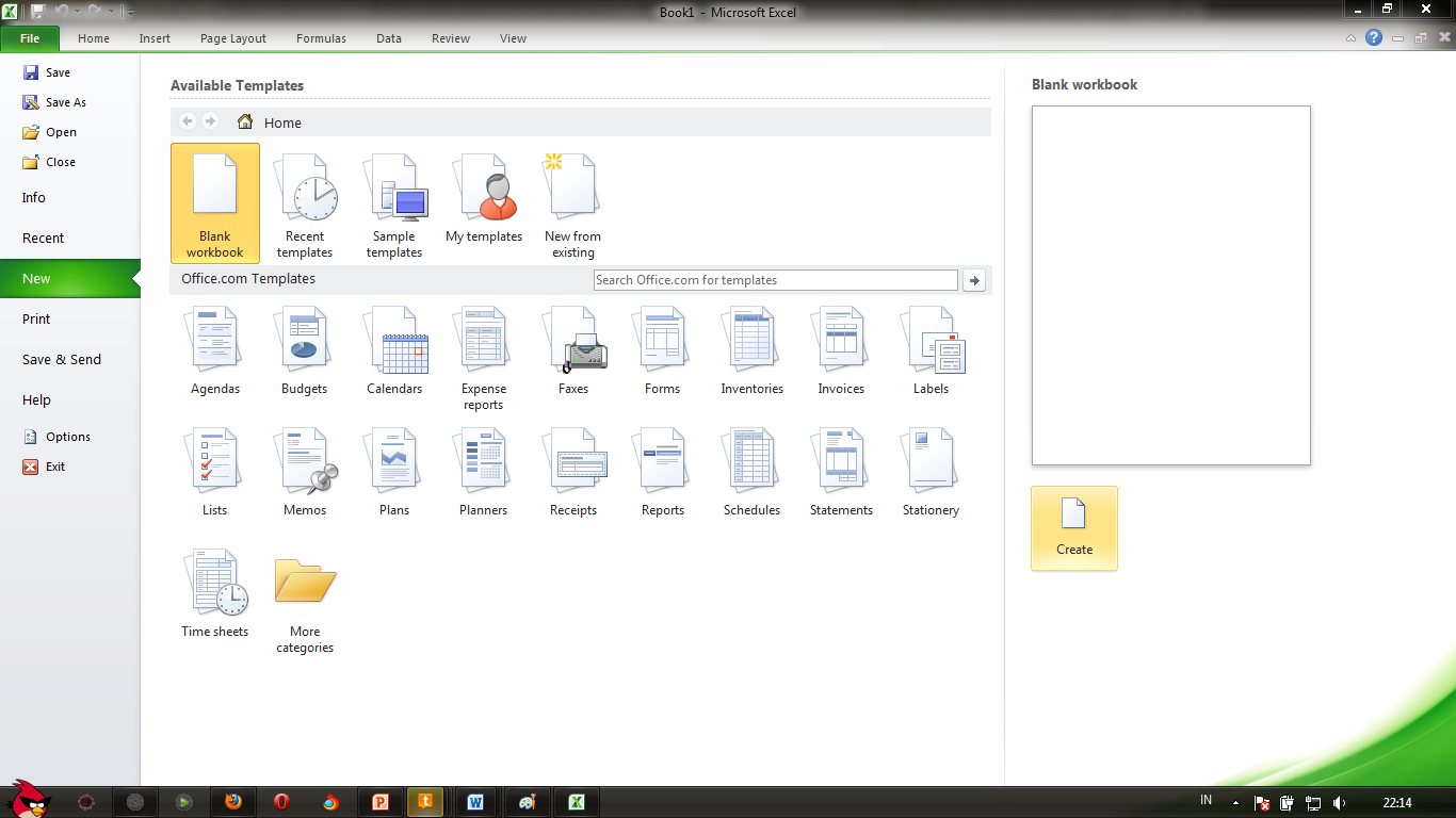 Information System: Pembuatan Lembar Kerja Ms Excel