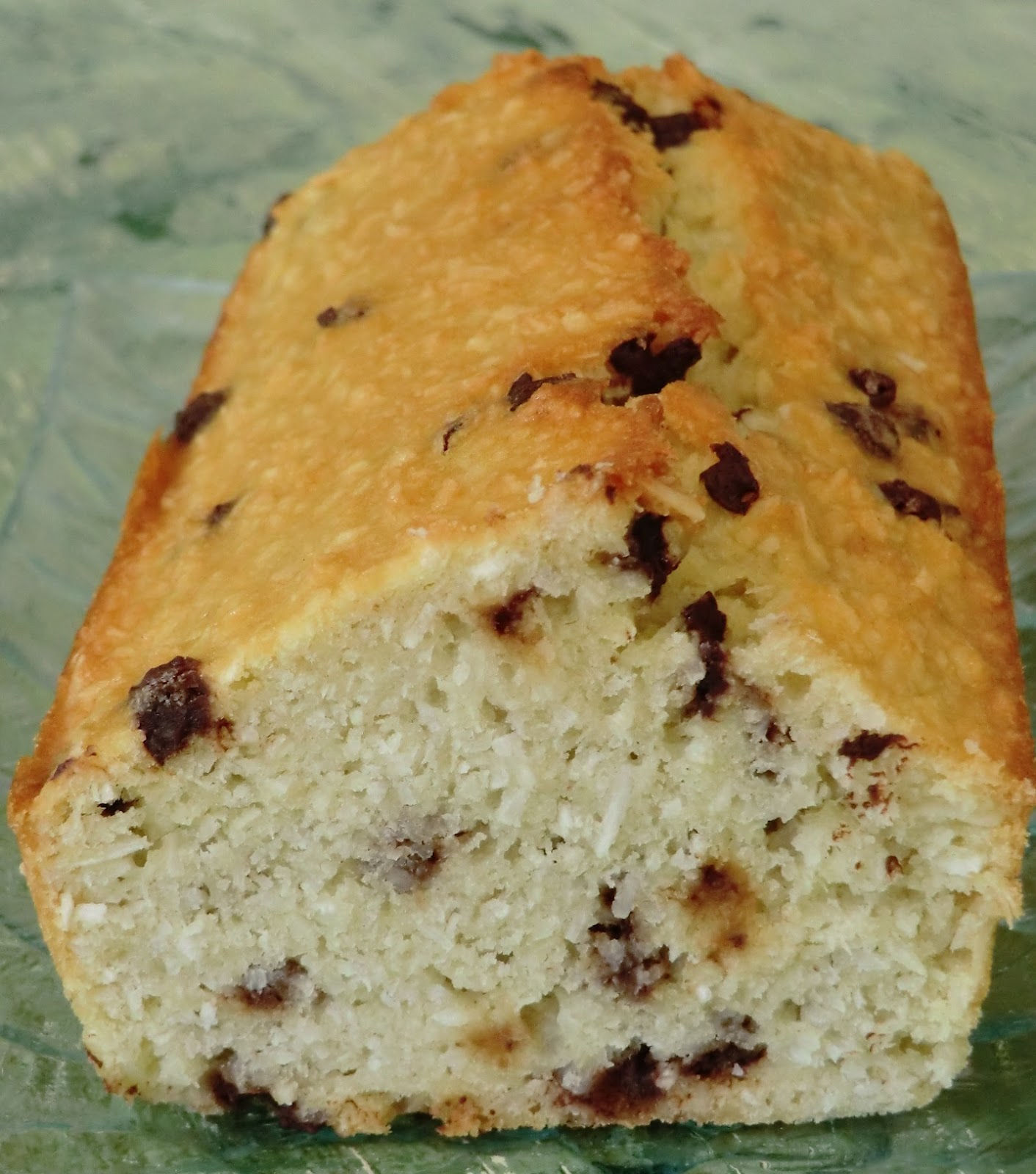 Petit cake à la noix de coco et pépites de chocolat sans gluten et sans ...