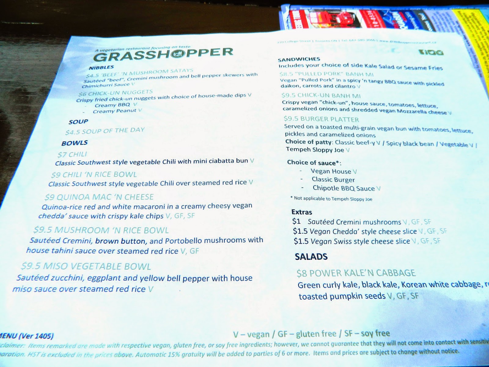 Restaurant Review: The Grasshopper