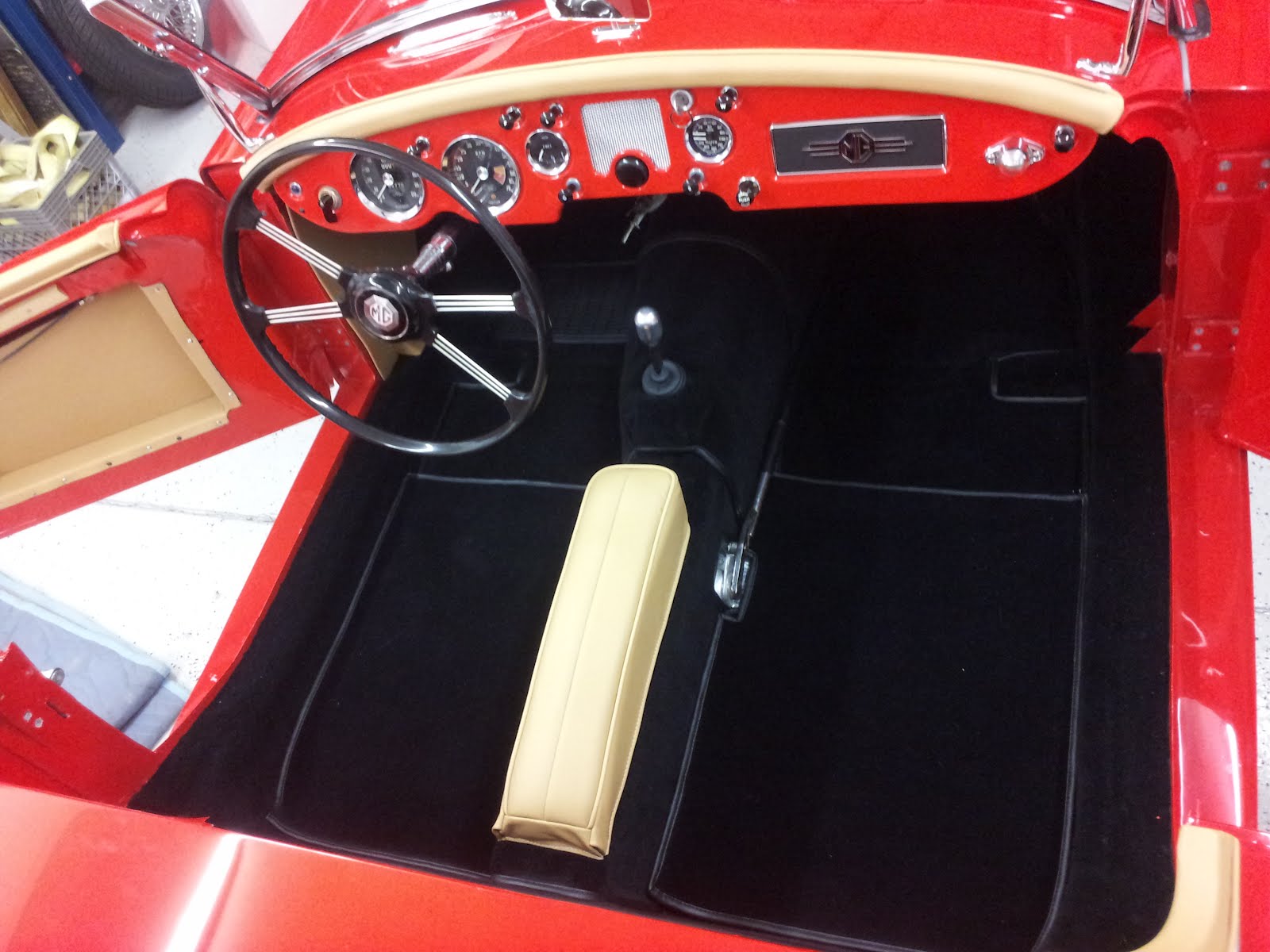Jim & Joann's 1958 MGA Project: Interior