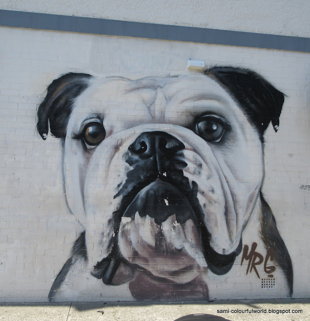 COLOURFULWORLD: Monday Mural - The bulldog