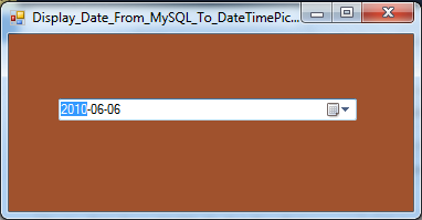 VB.Net Show Date From MySQL To DateTimePicker - C#, JAVA,PHP, Programming ,Source Code