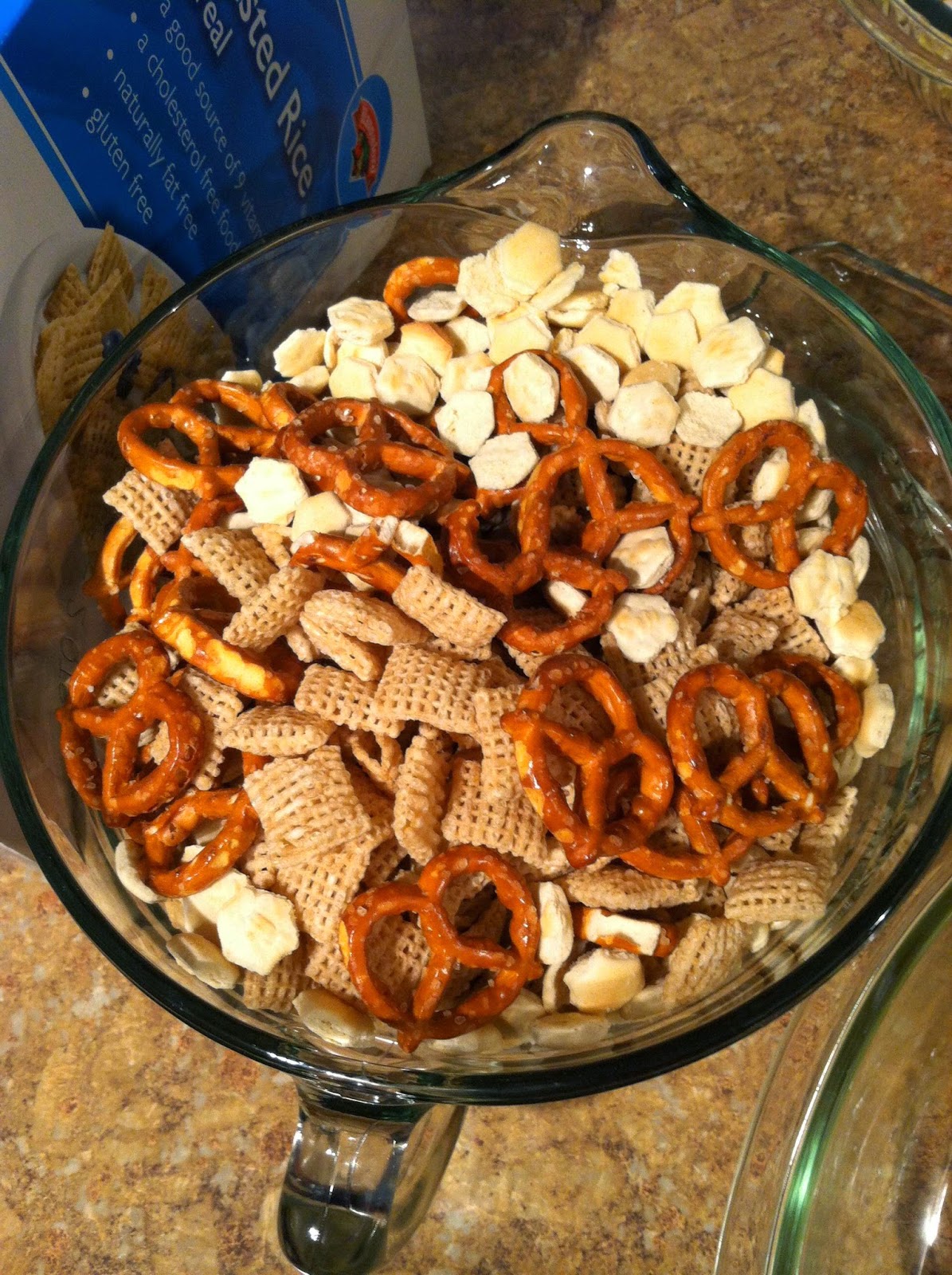 Here's to trying some thing new: Homemade Chex Mix