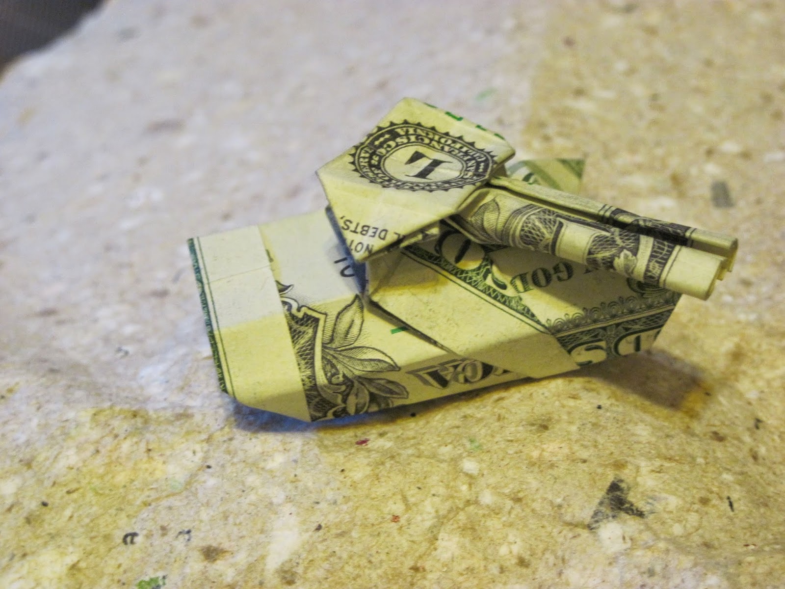 origami battle tank ~ instructions origami kids