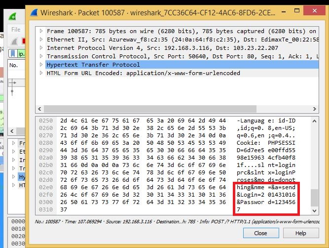 Cara Melihat Username dan Password Menggunakan WireShark
