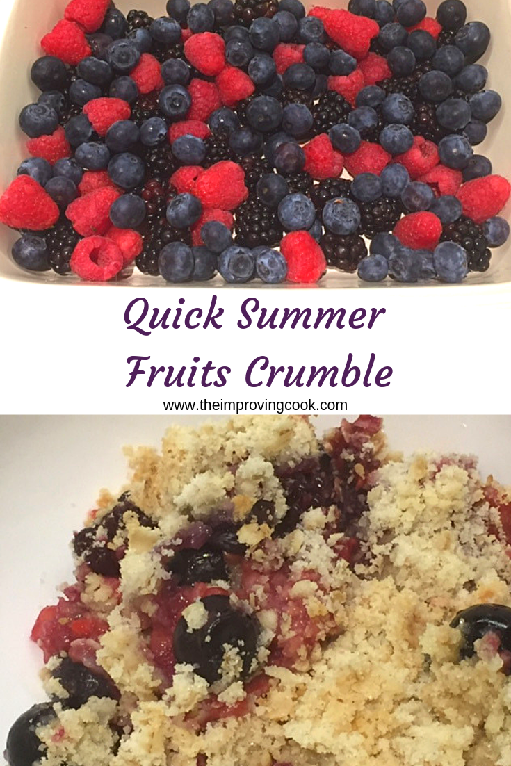 Quick Summer Fruits Crumble