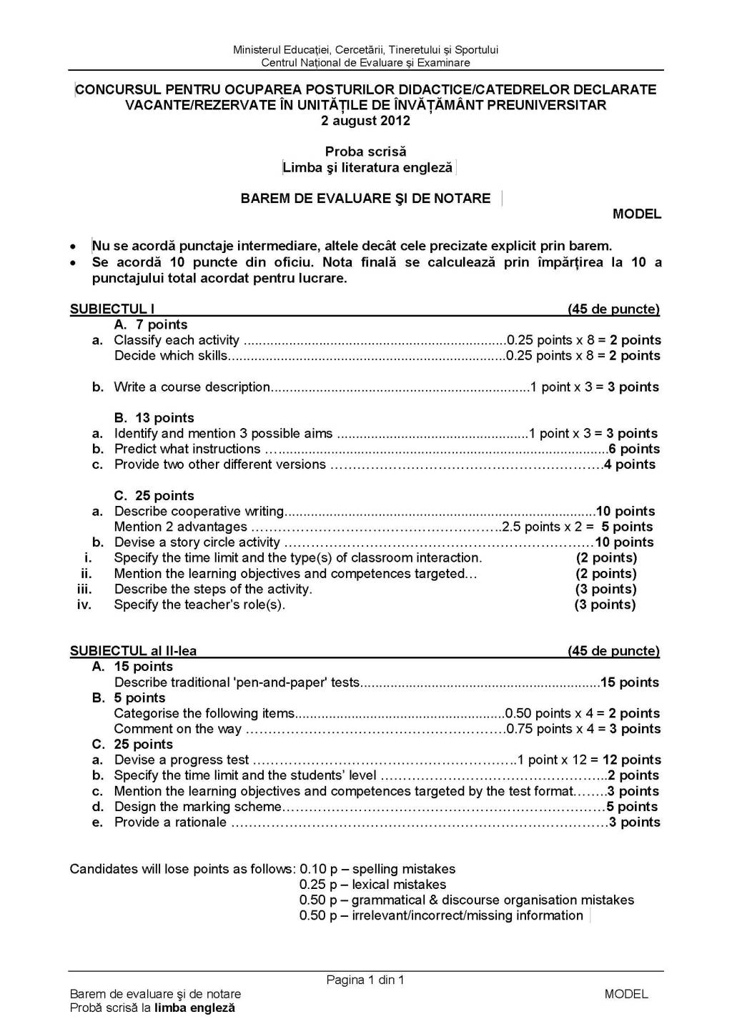 Subiecte, variante si rezolvari pentru examene nationale 2021: Subiect ...