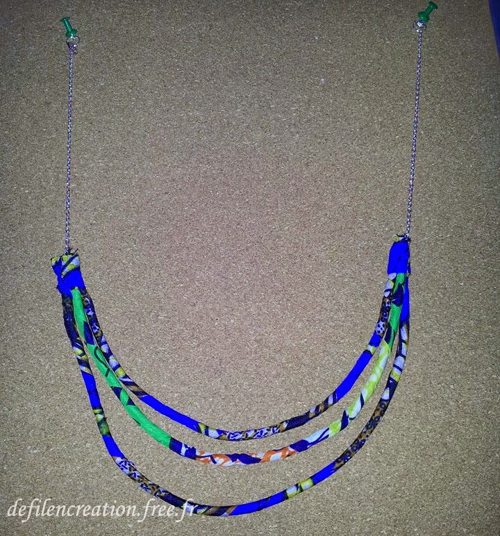 De fil en création... Bérénice: Collier wax, fabrication artisanale ...