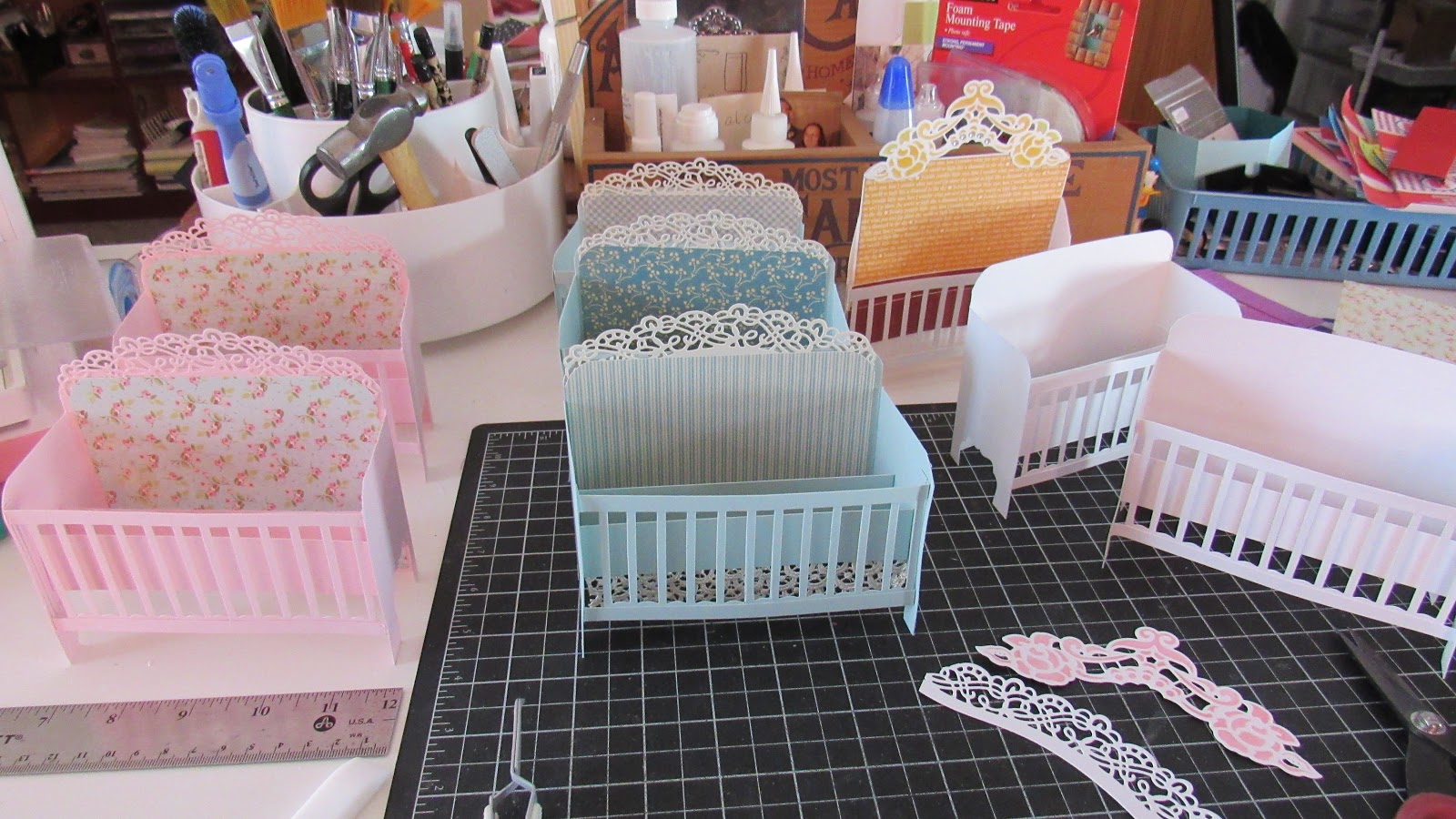 Calla Lily Studio Blog: Baby Crib Cards