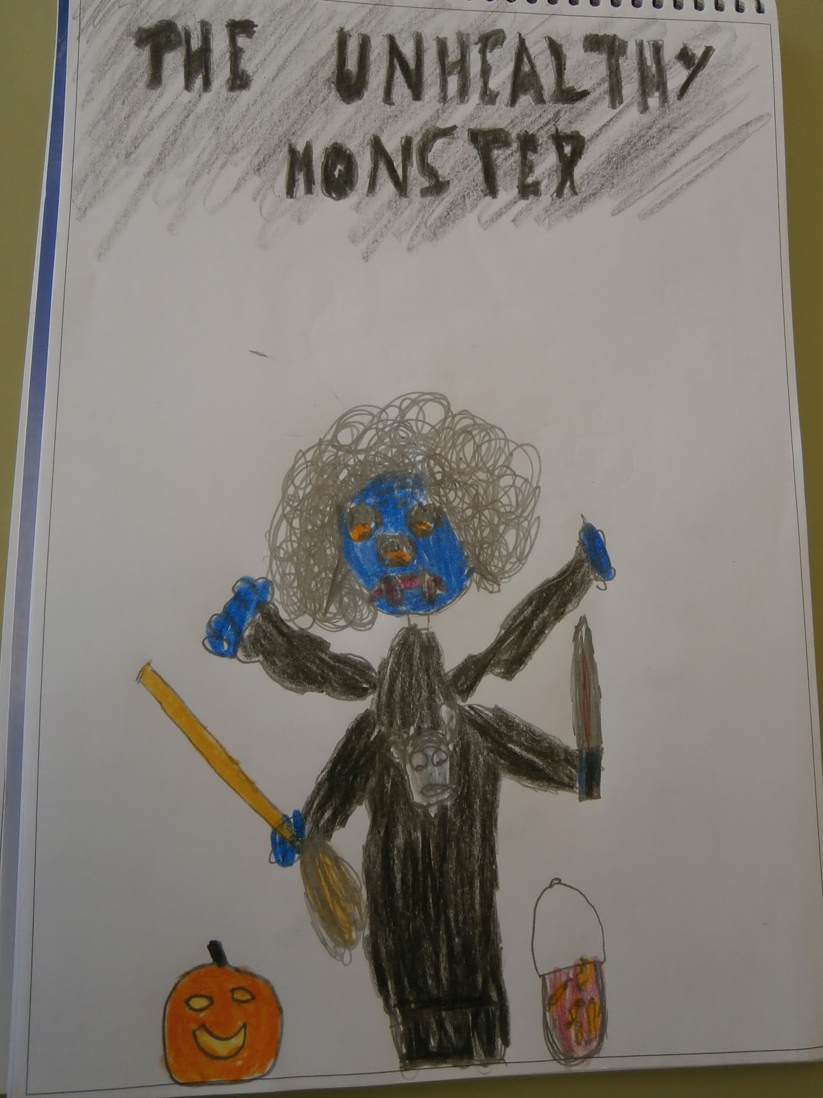 El Villar speaks English: UNHEALTHY MONSTERS BY 4B CLASS